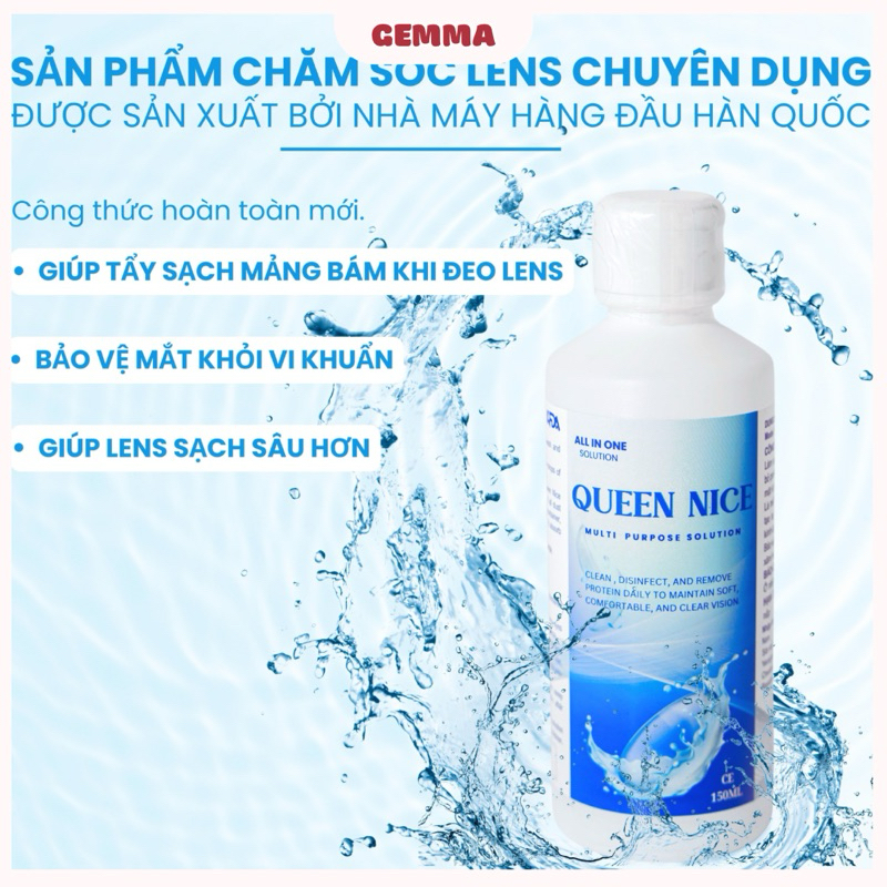 Nước ngâm lens Queen Nice 150ml | Shopee Việt Nam