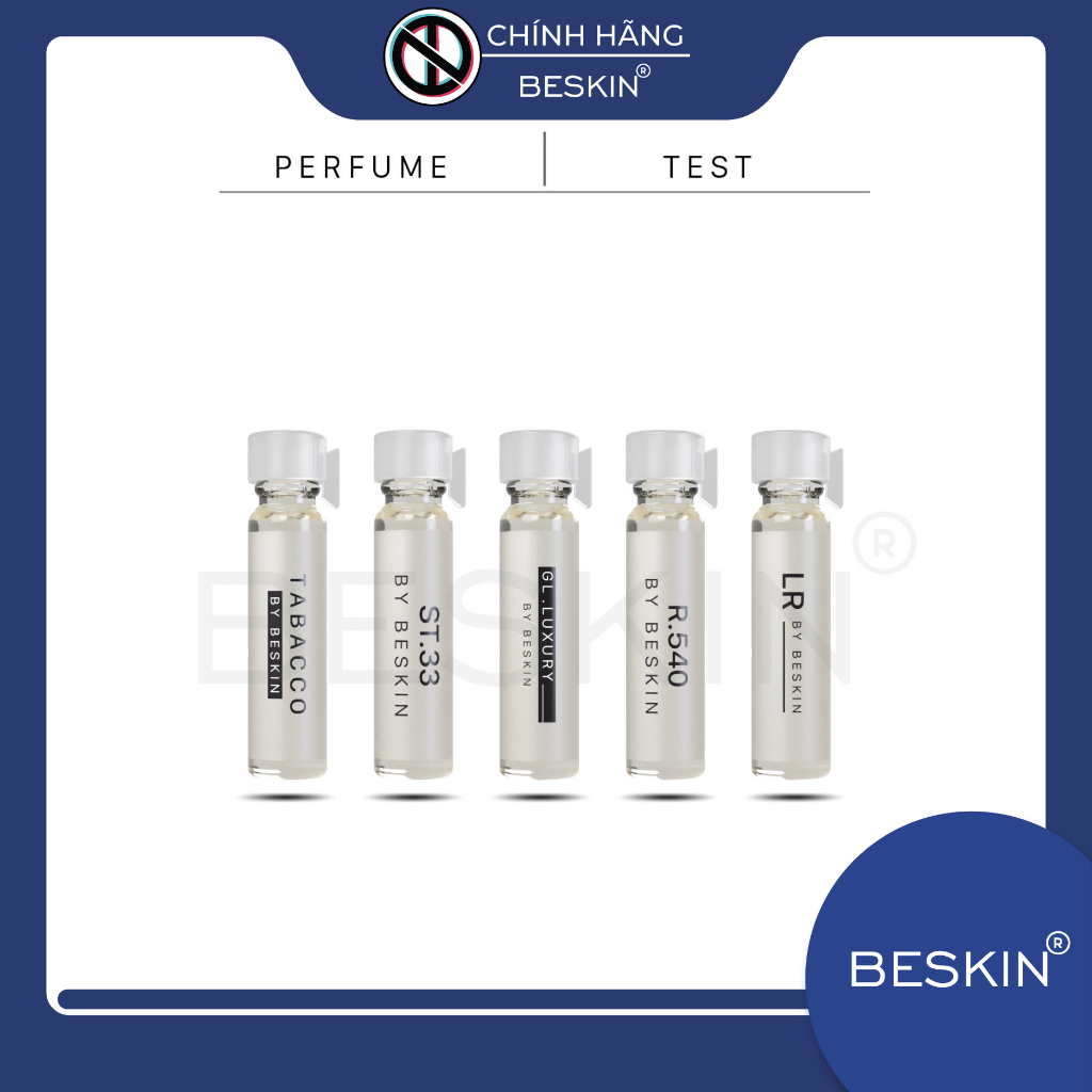 SET 5 MẪU TEST NƯỚC HOA BESKIN "PERFUME BY BESKIN" - Dung tích: 2ml ...