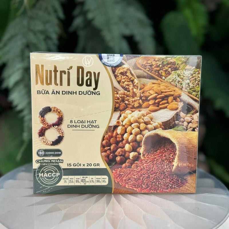 Sữa Hạt Dinh Dưỡng Nutri Day 8 Loại Hạt Dinh Dưỡng (Hộp 15 Gói x 20g) Tặng Kèm Khi Mua Cafe Mâm ...