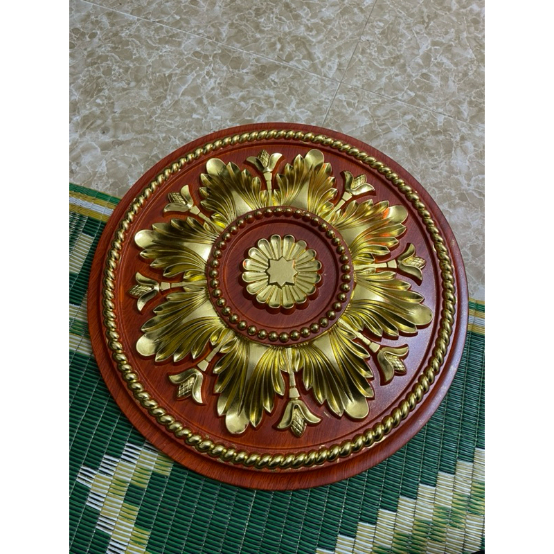 Mâm Trần Nhựa PU dát vàng, đk 47cm ( HCM-7117) | Shopee Việt Nam