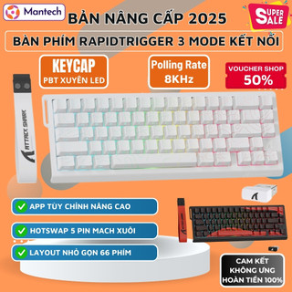 Bàn Phím Cơ Gaming Attack Shark X68 Pro HE - Rapid Trigger, LED RGB 16 ...