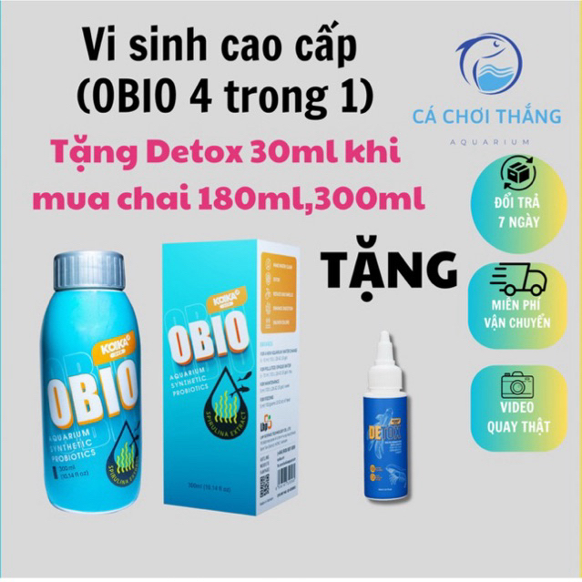 Men vi sinh Koika OBIO 4 trong 1 - Làm trong nước, khử độc, khử tanh ...