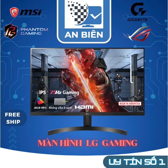 Màn hình LG 24MP59G-P 24" IPS 75Hz Freesync chuyên game | Shopee Việt Nam