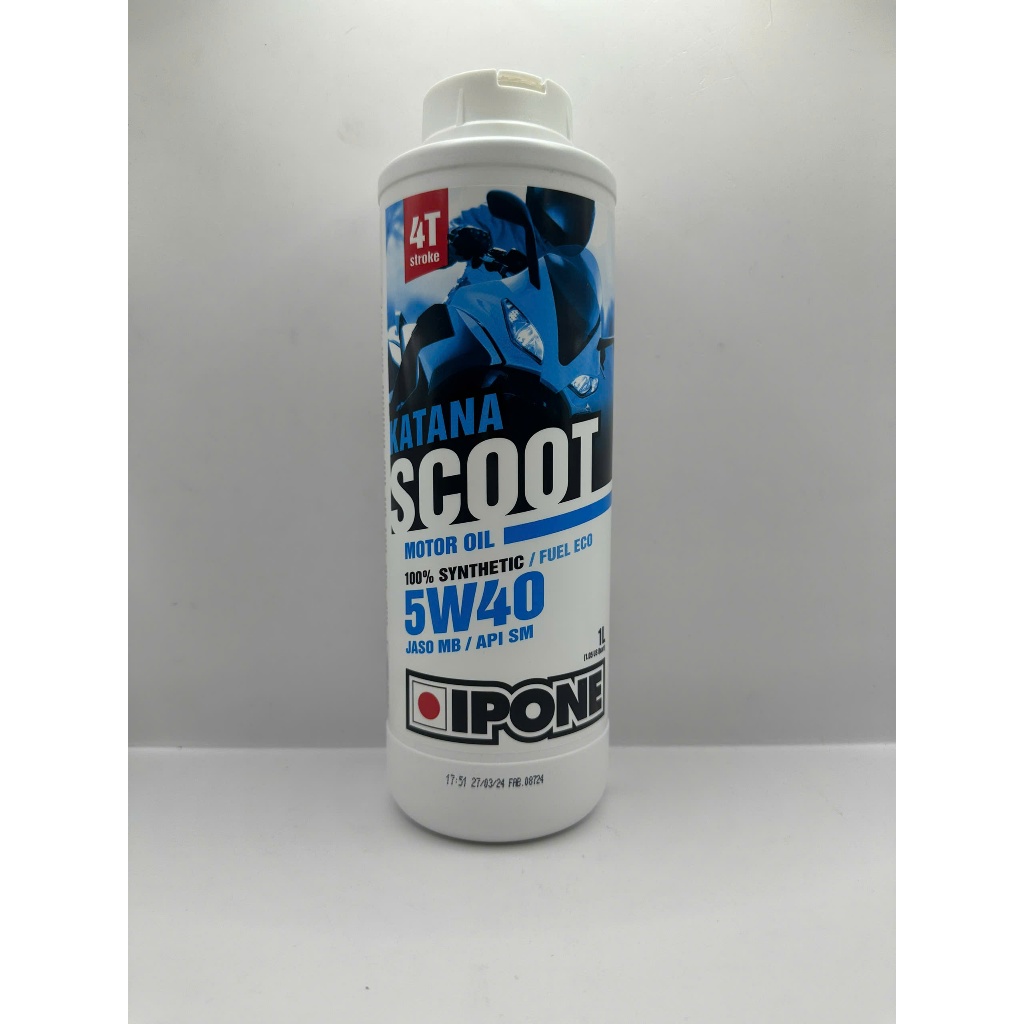 Nhớt tay ga tổng hợp Ipone Katana Scoot 5W-40 dung tích 1 lít | Shopee ...