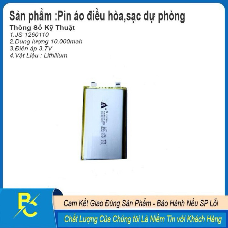 Cell pin Lipo 10000mAh mới sạc dự phòng trong suốt chuẩn dung lượng ...