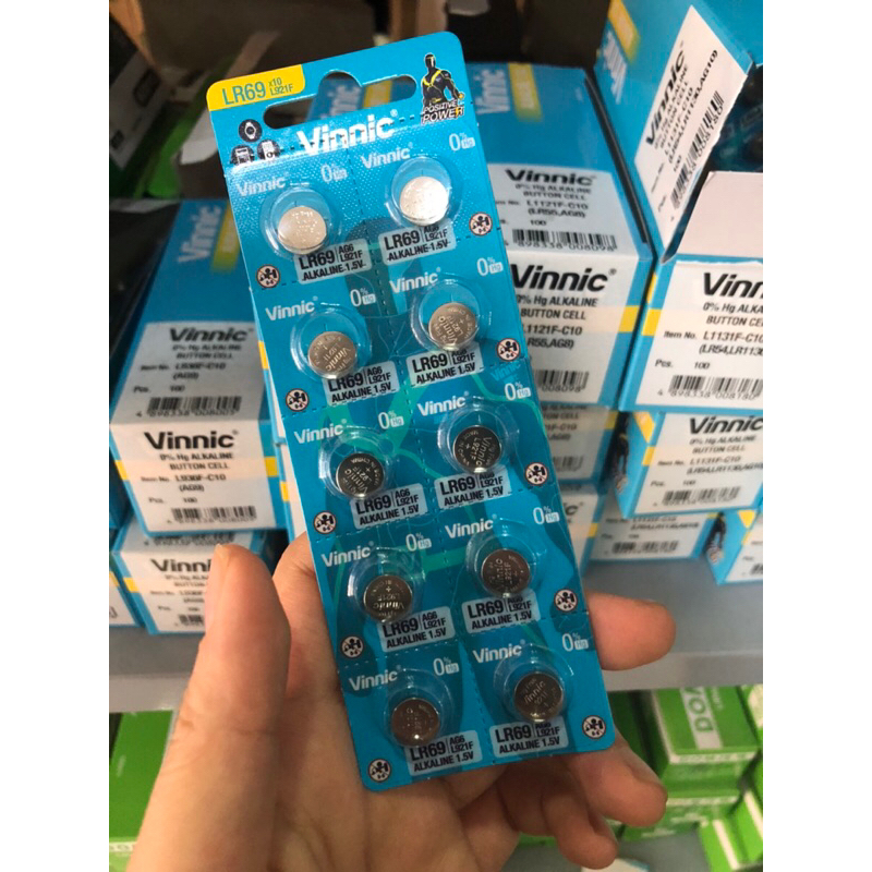Vỉ 10 Viên pin 920 - 371 SR920SW SR920 LR921 SR921 AG6 Vinnic pin đồng ...