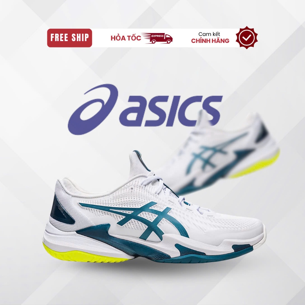 [ Chính Hãng ] Giày Asics Court Novak FF3 ‘White Blue, Giày Thể Thao ...