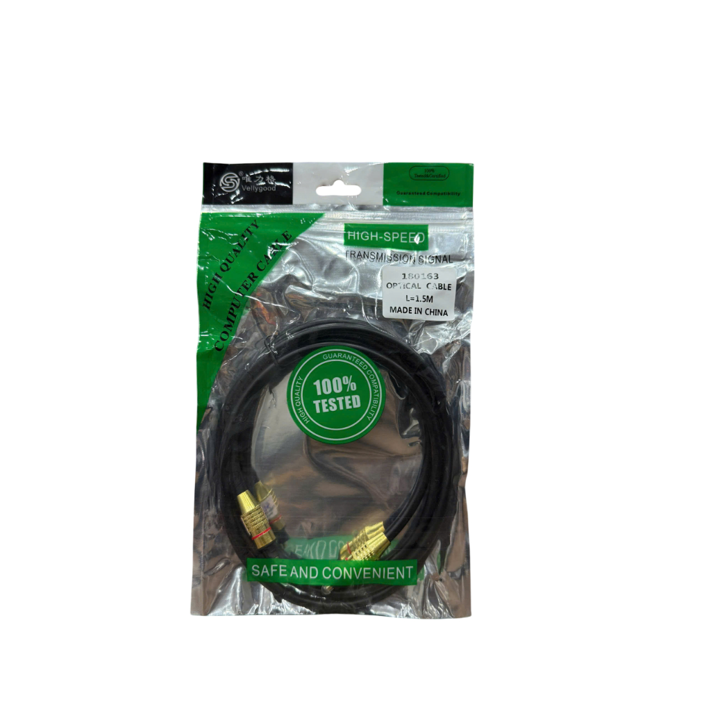 CÁP LOA OPTICAL ĐẦU VÀNG VELLYGOOD 1.5M 180163 | Shopee Việt Nam