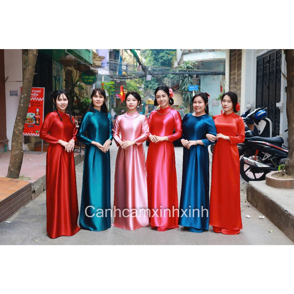 (ẢNH CHỤP THẬT) Áo Dài Trơn Lụa Ruby Cao Cấp | Shopee Việt Nam