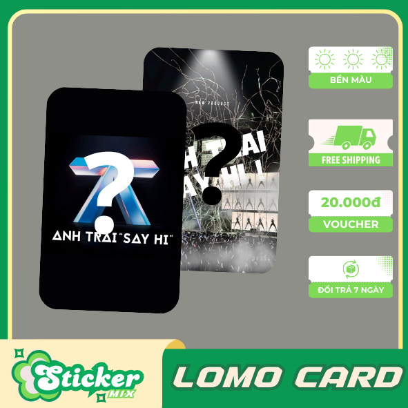 Set 8 Túi Mù Lomo Card Anh Trai Say Hi card bo góc mẫu ngẫu nhiên... M1 ...