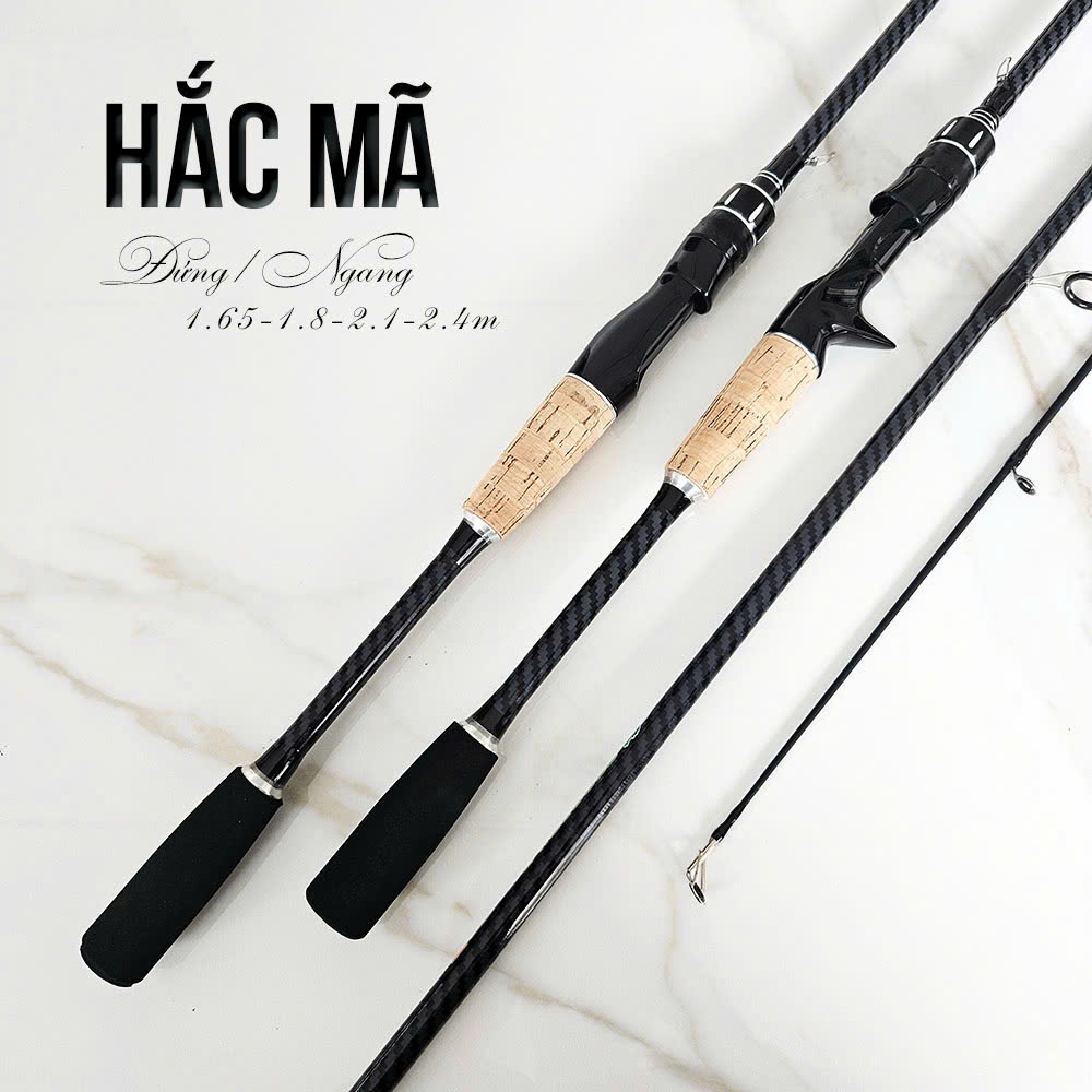 Cần câu lure giá rẻ cần câu máy, cần câu cá Hắc Mã CM59 | Shopee Việt Nam