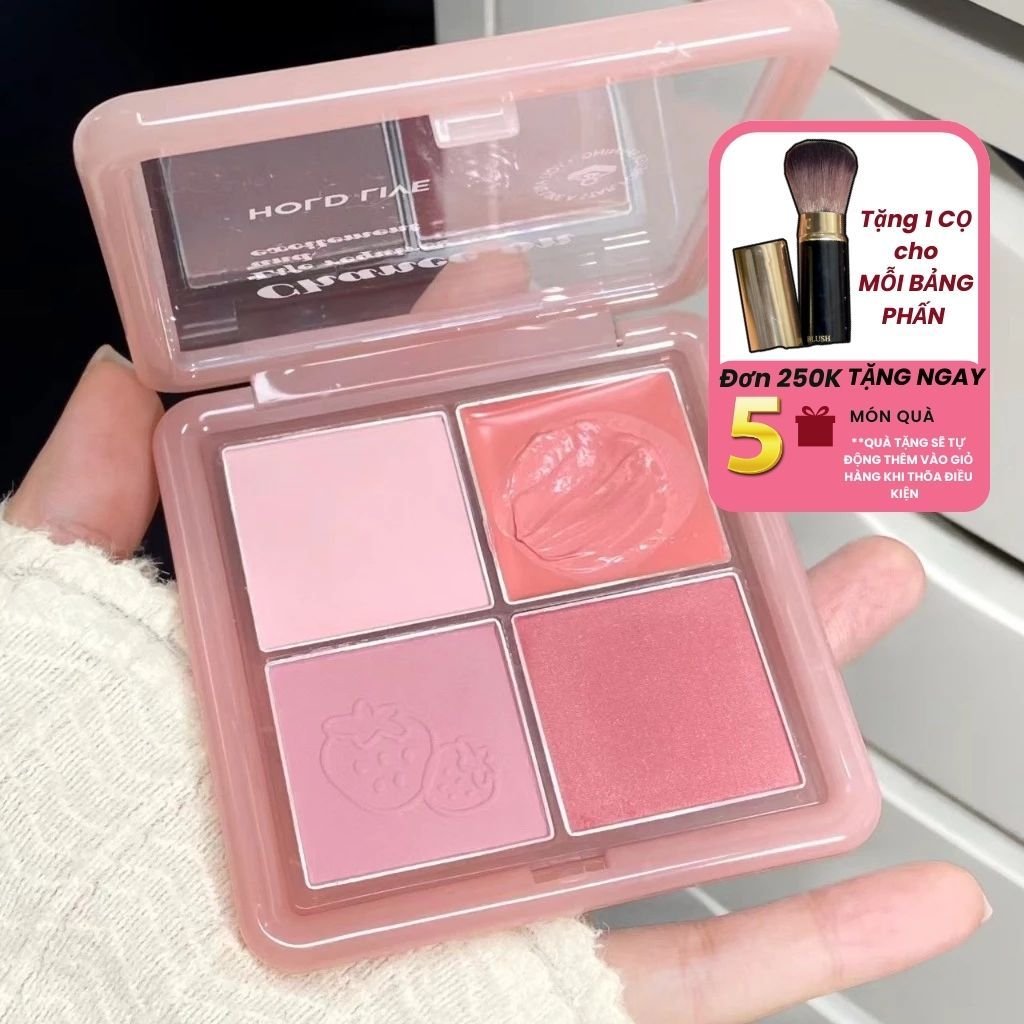 Phấn Má Hồng 4 Ô HOLD LIVE Chance On HL707 - HOLDLIVE | Shopee Việt Nam