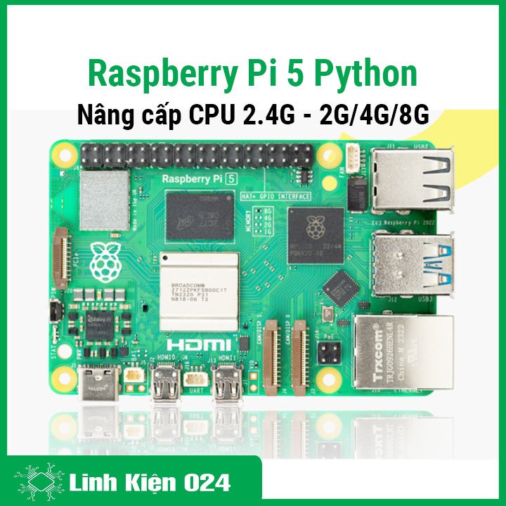 Raspberry Pi 5 Python - 2G (Bảo hành 06 Tháng) | Shopee Việt Nam