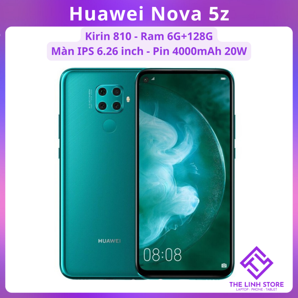 Điện thoại Huawei Nova 5z ram 6G 128G - Kirin 810 màn 6.26 inch | Shopee Việt Nam