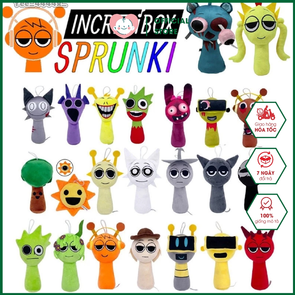Gấu Bông Sprunki Sang Trọng Đồ Chơi Sprunki Incredibox Trò Chơi Hình ...