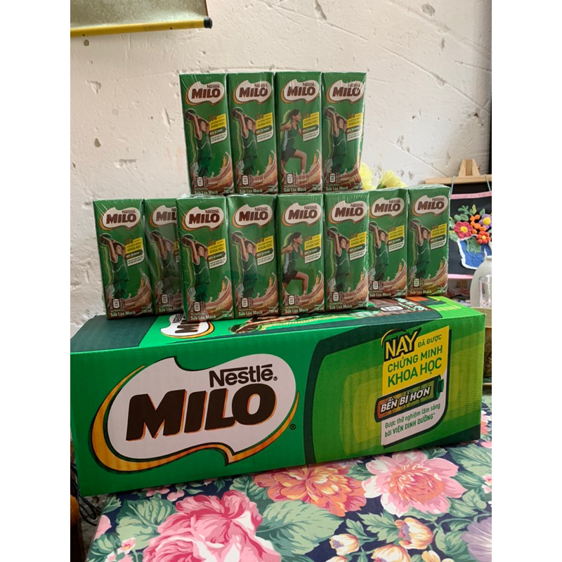 Thùng 48 hộp Milo sữa lúa mạch hộp 180ml | Shopee Việt Nam