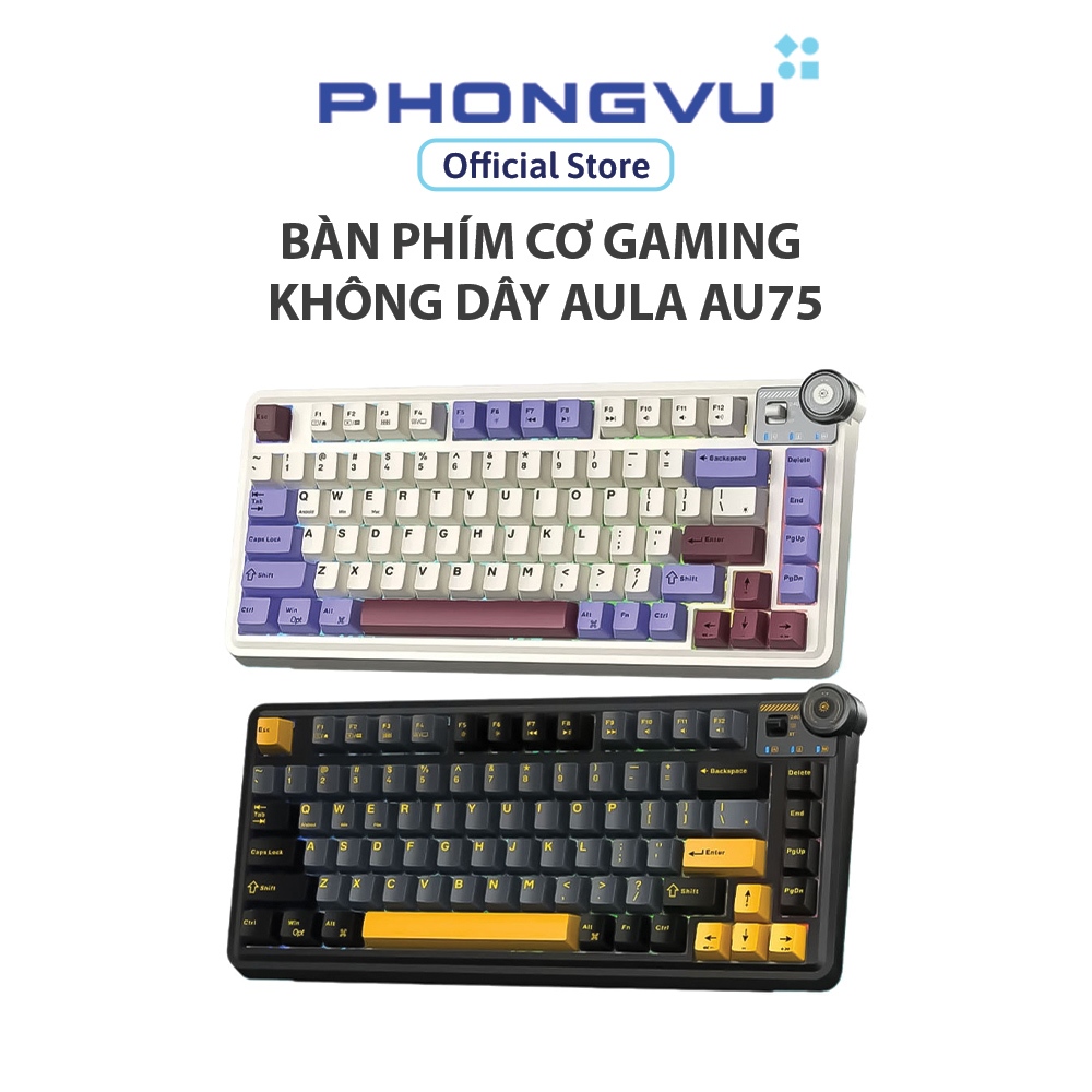 Bàn Phím Cơ Gaming không dây AULA AU75 (Mạch xuôi/Star Vector Switch) - Bảo hành 24 tháng ...