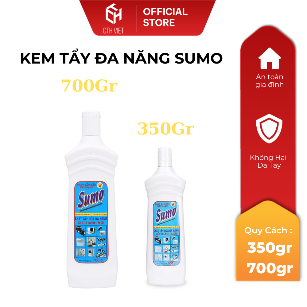 [1 Chai] Kem tẩy đa năng SUMO 350g - 700g - tẩy bẩn siêu mạnh, không ...