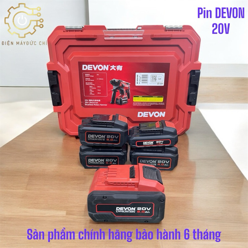 Pin DEVON 20V 1.5a , 4a ,5a , 5.2a , 8a chính hãng | Shopee Việt Nam