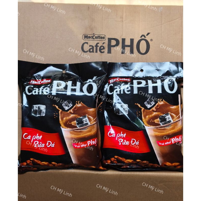 Cafe Phố Sữa Đá - Maccoffee (bịch 30 gói x 24g) | Shopee Việt Nam