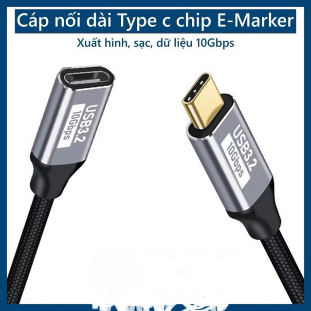 Cáp nối dài Typc C dài 50cm tốc độ 10Gb | Shopee Việt Nam