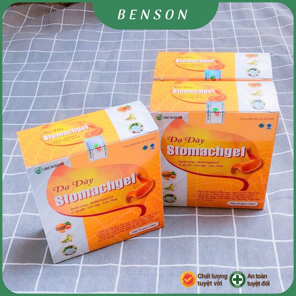 3 Hộp Dạ dày Stomachgel ( Dùng 1 tháng ), hộp 20 gói - BENSON | Shopee ...