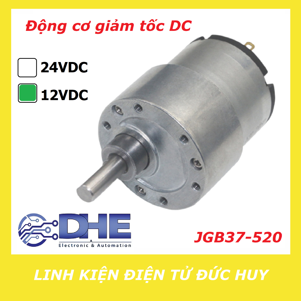 JGB37 520 ĐỘNG CƠ GIẢM TỐC 12VDC | Shopee Việt Nam