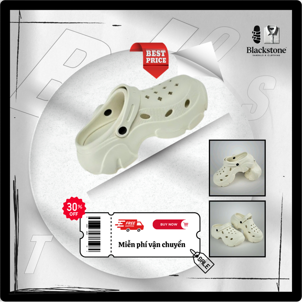 Dép Sục NESTY X BLACKSTONE Đế cao 7,5Cm Chất liệu Nhựa EVA Cao Cấp Dép ...