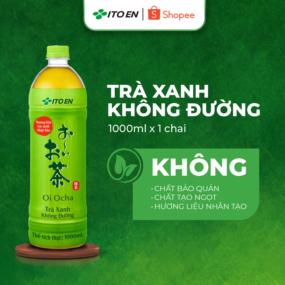 Oi Ocha - Trà Xanh Không Đường 1000mL | Shopee Việt Nam