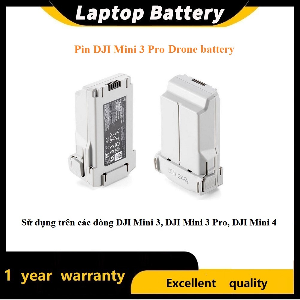 ☪Pin Plus 3850 mAh for DJI Mini 3, DJI Mini 4, DJI Mini 3 Pro, DJI Mini ...