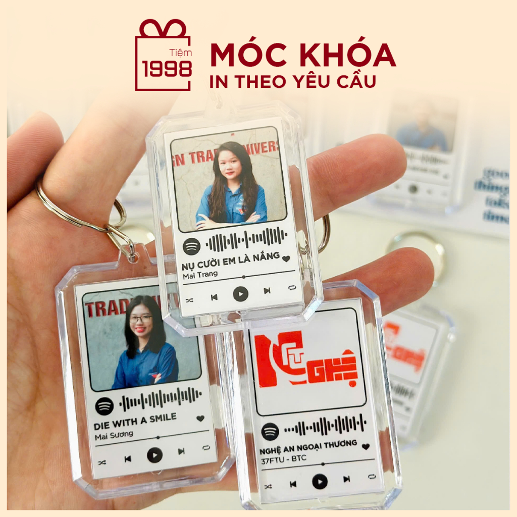 Móc Khóa In Theo Yêu Cầu | Móc Khóa In Hình, Móc Khóa In Ngày Kỷ Niệm ...