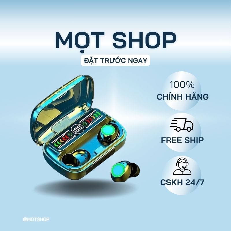 Tai Nghe Bluetooth M100 - Tích Hợp Màn Hình LED, Chống Ồn, Pin 4-6h ...