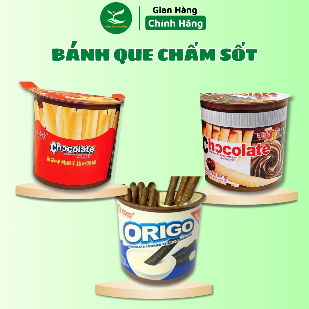 Bánh Que Chấm Coco Socola / Sữa / Cà Chua, Bánh Quy Chấm Socola Nội Địa ...