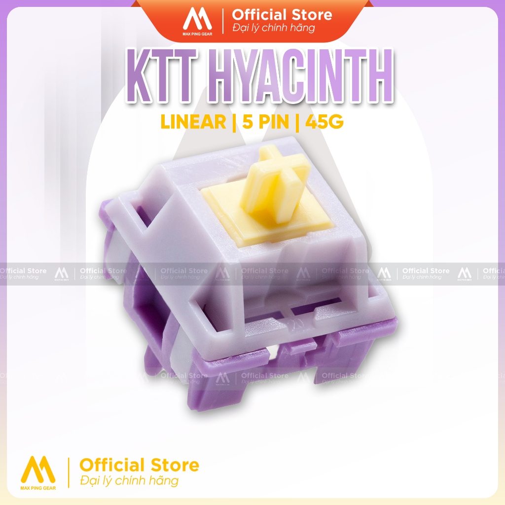 [HỎA TỐC] Switch bàn phím cơ KTT Hyacinth (Linear 5 pin) - Maxpinggear | Shopee Việt Nam