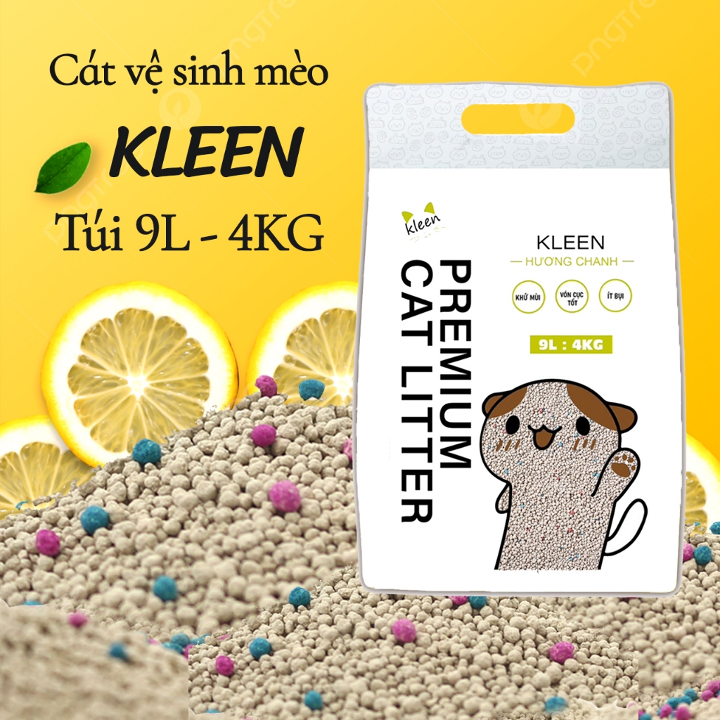 Cát Vệ Sinh Cho Mèo 9l Premium Cat Litter Kleen, Cát Mèo Vệ Sinh Khử ...
