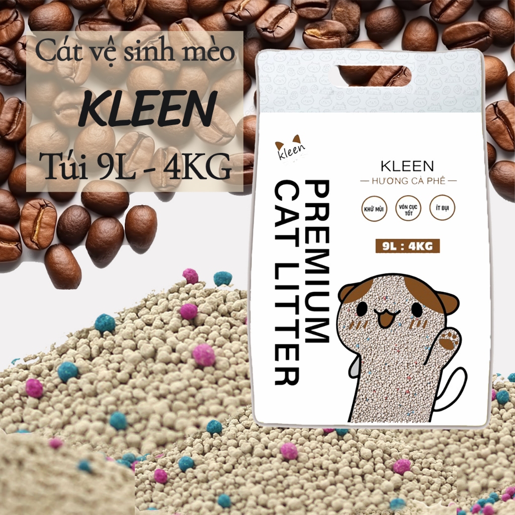 Cát Mèo Kleen Vón Cục Tốt Túi 9l - 4kg, Cát Vệ Sinh Mèo Giá Rẻ Túi Có ...