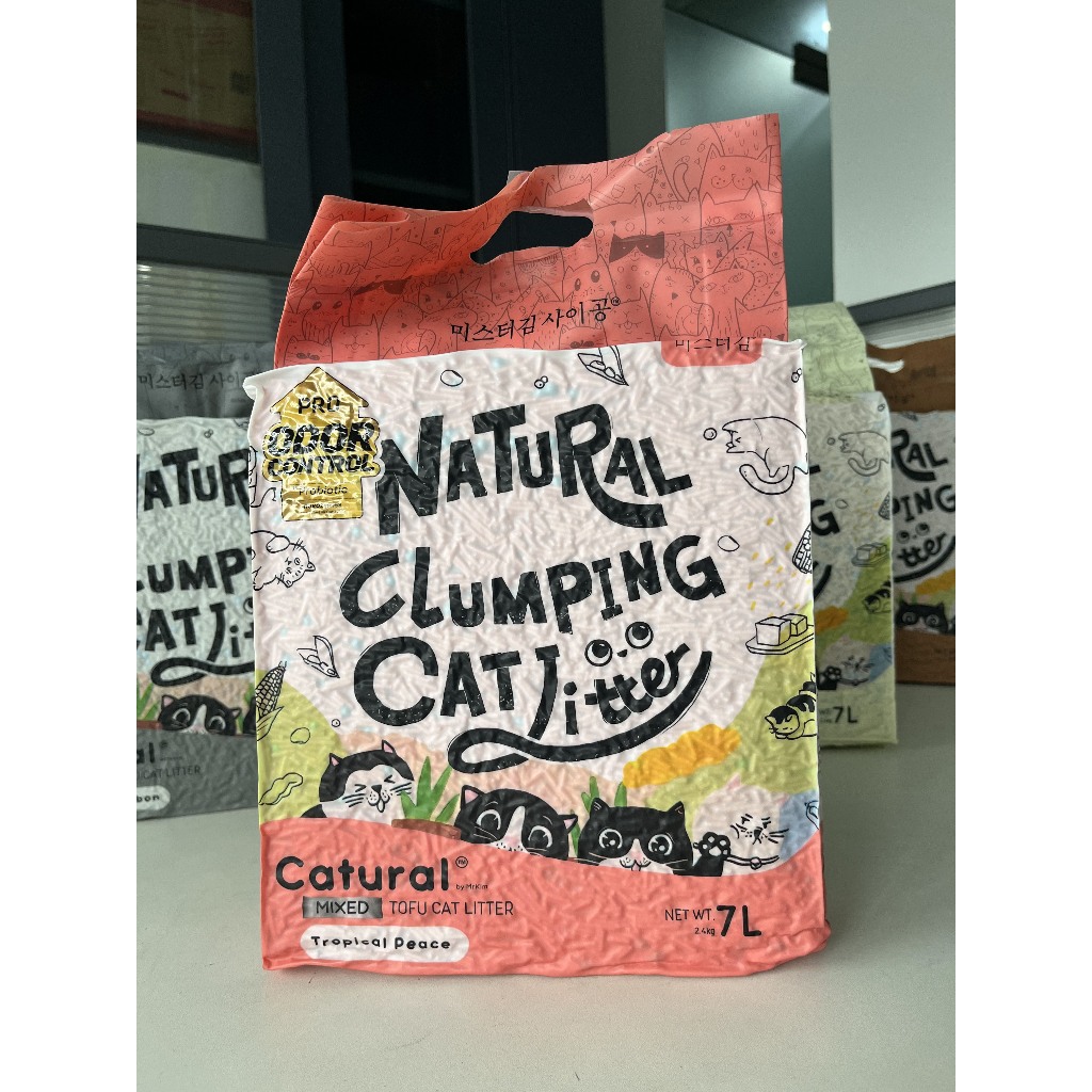 Cát Vệ Sinh Cho Mèo Đậu Nành Kleen Cat 6L 100% Organic Tan Trong Nước ...