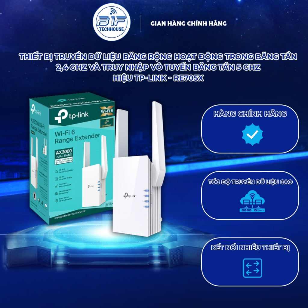 Bộ Mở Rộng Sóng Wifi TP-Link RE705X Wifi 6 - Chính Hãng Tại B1F TECH ...