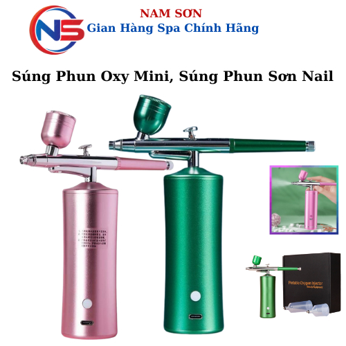Máy Phun Oxy Mini, Súng Phun Sơn Nail Ombere | Phun Tinh Chất Cho Da ...