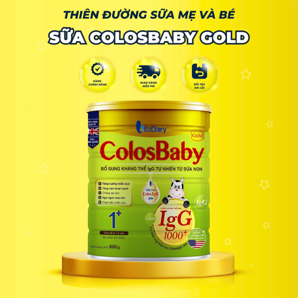 [Có mã QR tích điểm] Sữa ColosBaBy Gold số 0+, 1+, 2+ lon 800g | Shopee ...