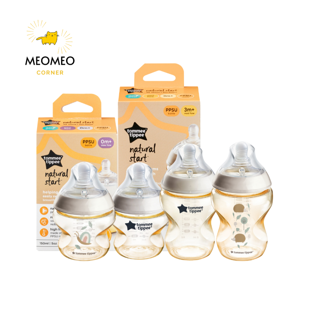 [Thay núm] Bình sữa Tommee Tippee Closer to Nature PPSU 150ml 260ml | Shopee Việt Nam
