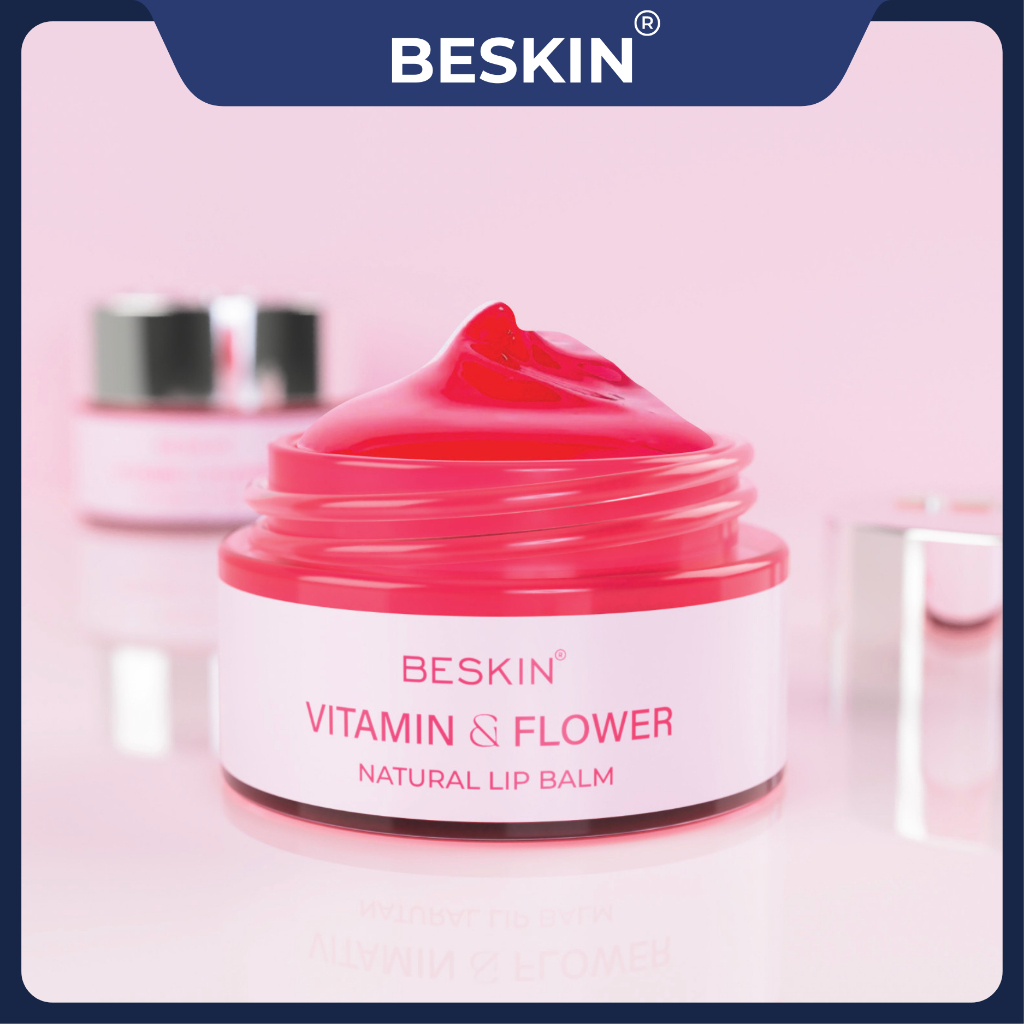 SON DƯỠNG MÔI BESKIN "VITAMIN & FLOWER NATURAL LIP BALM - HONEY ...