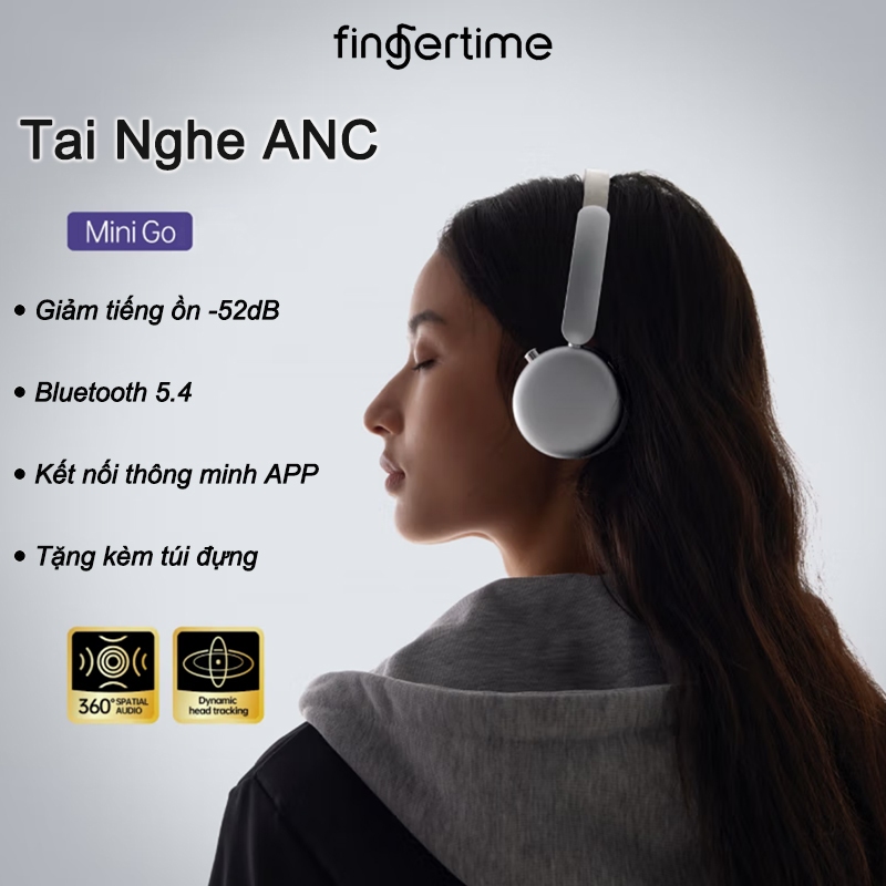 Tai Nghe Không Dây Bluetooth Fingertime Mini Go ANC Giảm Tiếng Ồn Chủ ...