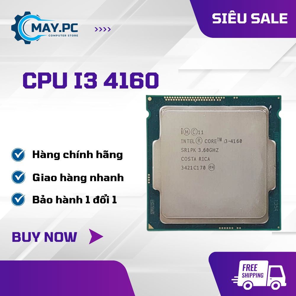 CPU Intel Core i3 4150 (3.50GHz, 3M, 2 Cores 4 Threads) | Shopee Việt Nam