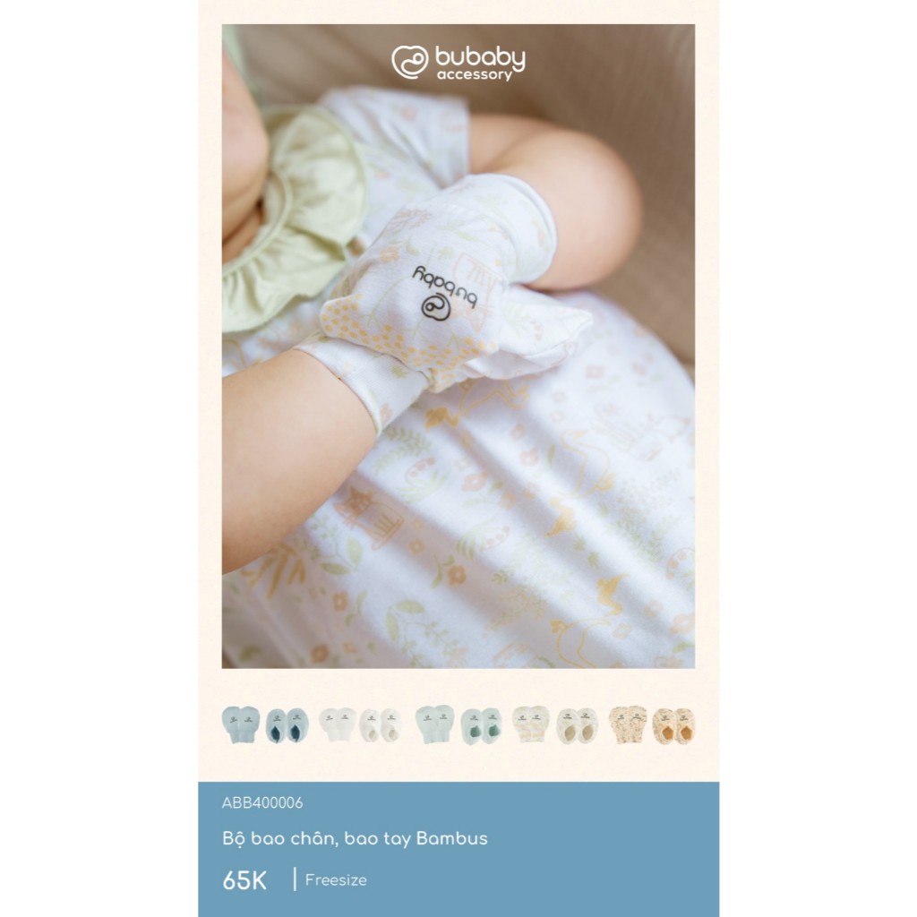 [Bu Baby] Bộ bao chân, bao tay Bambus ABB400006 | Shopee Việt Nam