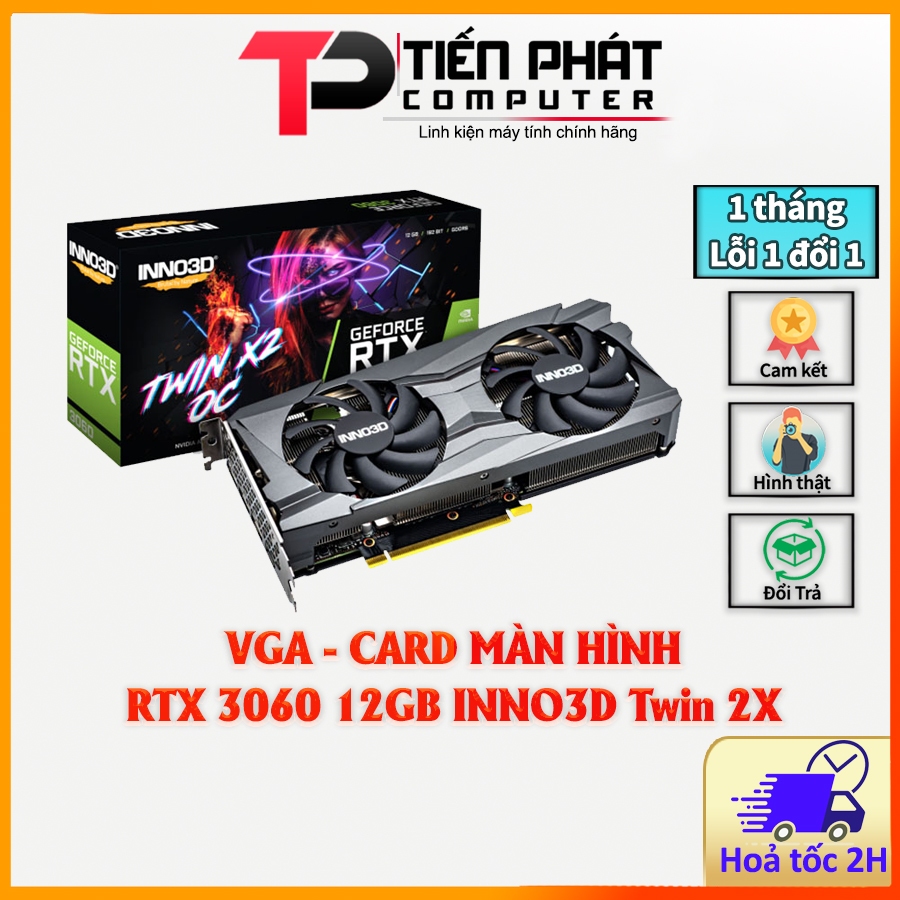 VGA Card màn hình INNO3D RTX 3060 12GB Twin 2X - Like New | Shopee Việt Nam