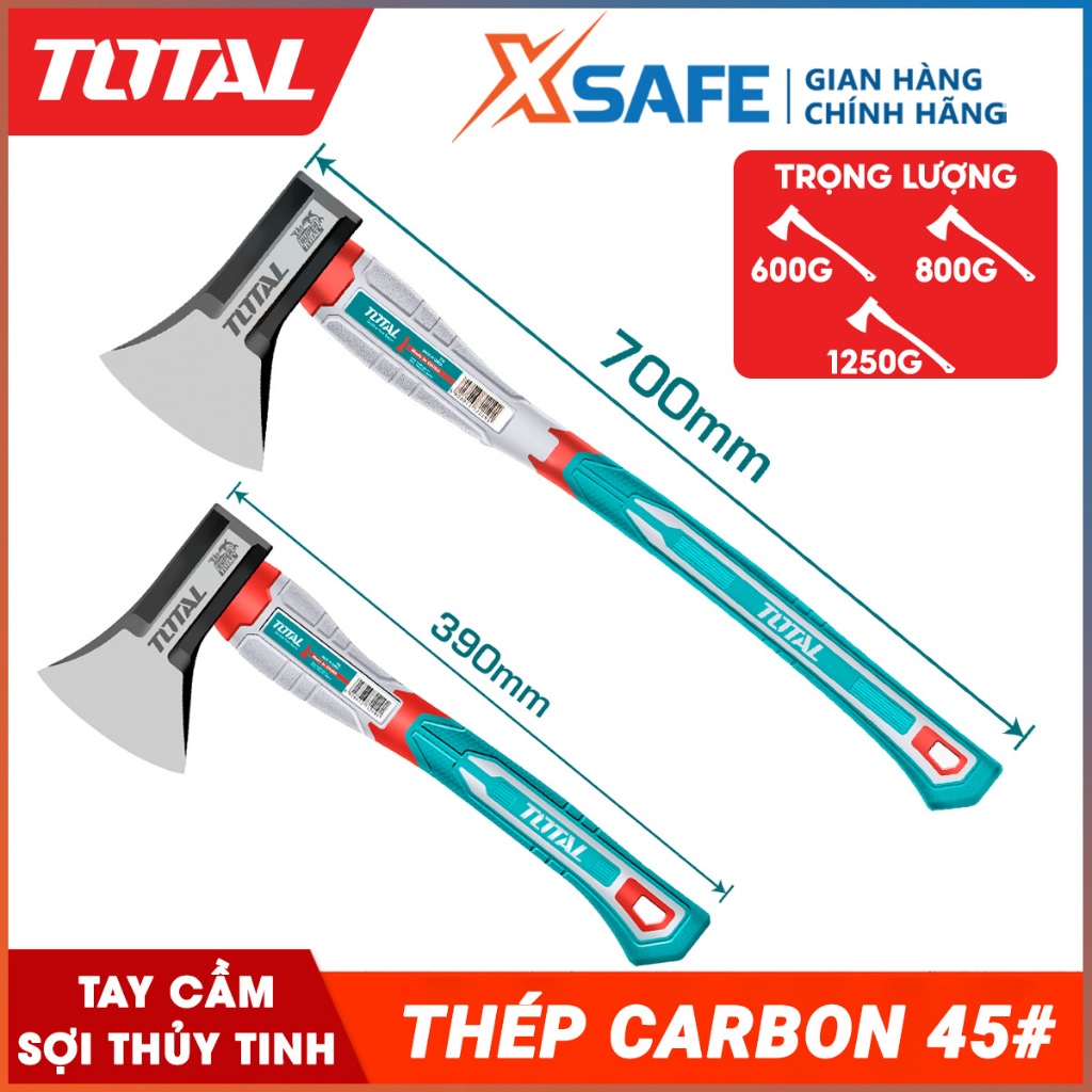 Búa rìu TOTAL trọng lượng 600-1250g, chất liệu thép carbon 45#, chịu ...