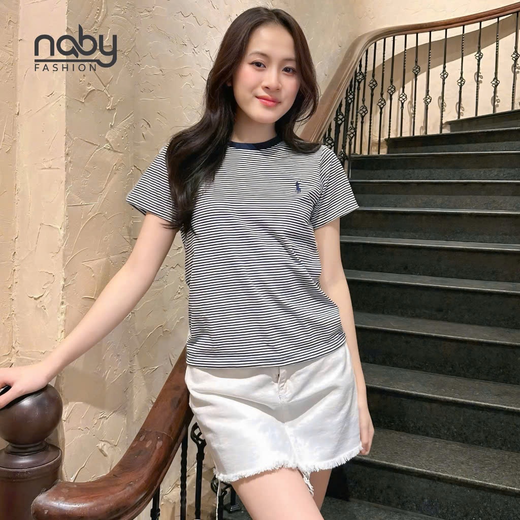Áo Thun R.L Sọc Nhỏ Đen Trendy, Hàng VNXK, Có Kèm Hình Thật. | Shopee Việt Nam