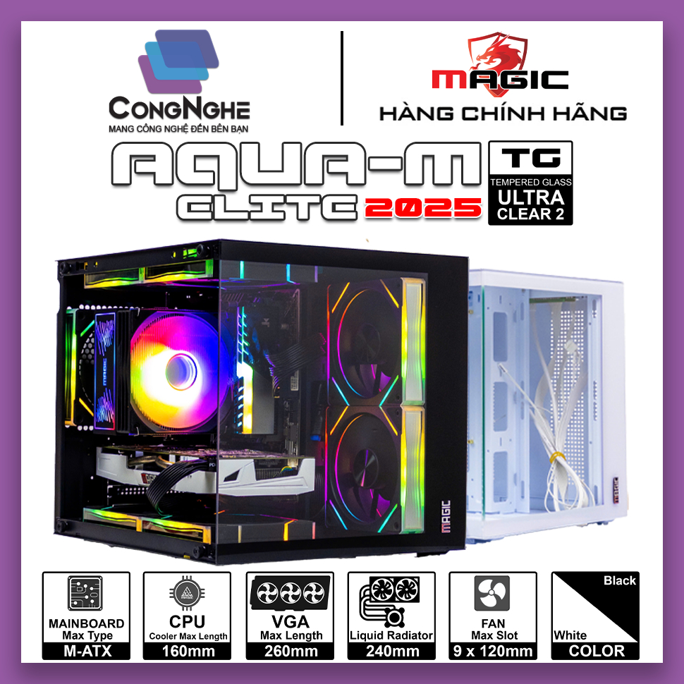 CASE MAGIC AQUA-M ELITE (M-ATX) | Shopee Việt Nam