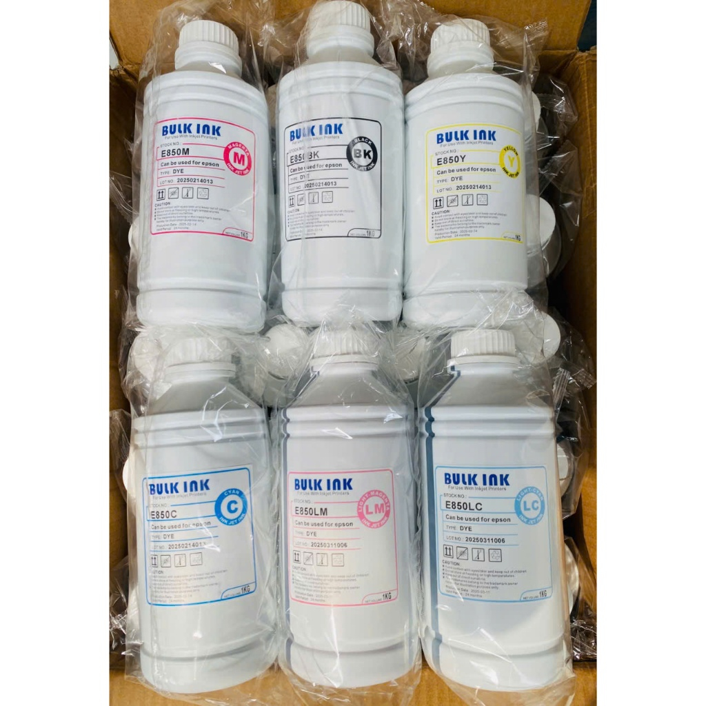 Bộ 6 lít mực Bulk ink dùng cho máy in Epson L1800,L18050,L8050,L805,T60 ...